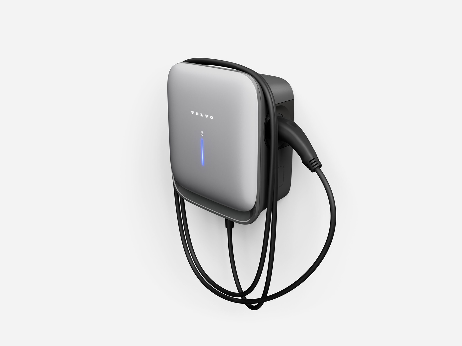 Volvo wallbox charger with integrated cable | Volvo Cars